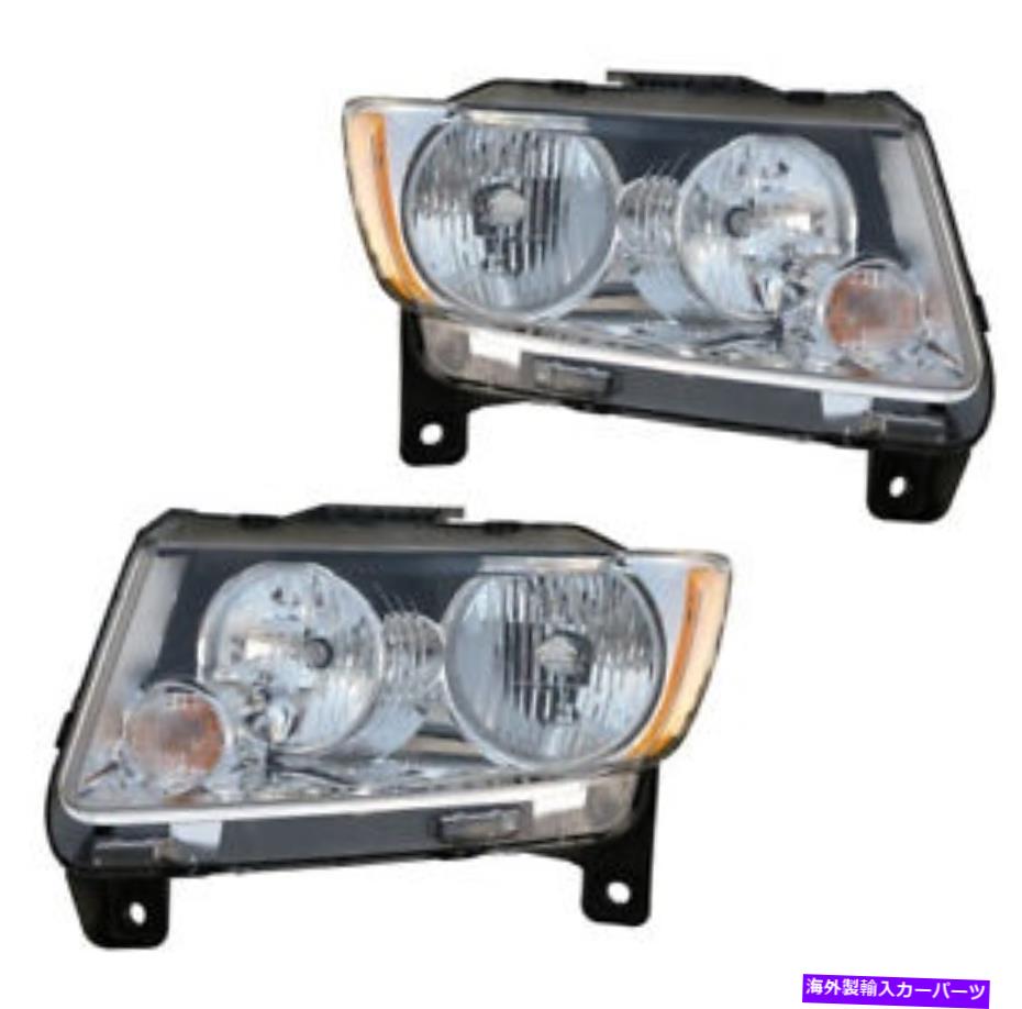 【楽天市場】USヘッドライト ヘッドライトフロントランプペア11~13ジープグランドチェロキー左右 Headlights Front ...