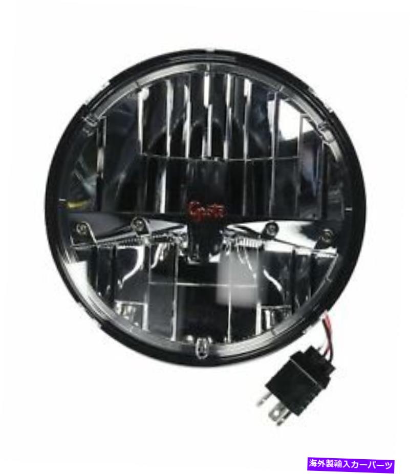 【楽天市場】USヘッドライト Glote 90941-5クリア7 "ラウンドLEDハイ/ロービームヘッドランプ Grote 90941-5 ...