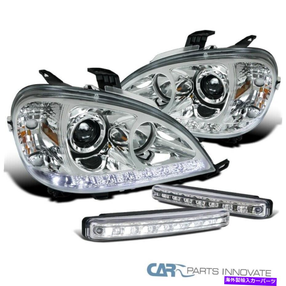 【楽天市場】USヘッドライト 98-01 Benz W163 ML320 ML430 ML55 AMGプロジェクターヘッドライト+ 8-LED ...