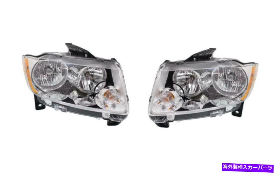 【楽天市場】USヘッドライト 11-13ジープグランドチェロキーCH2503224、CH2502224のためのドライバー＆旅客ヘッドライト ...