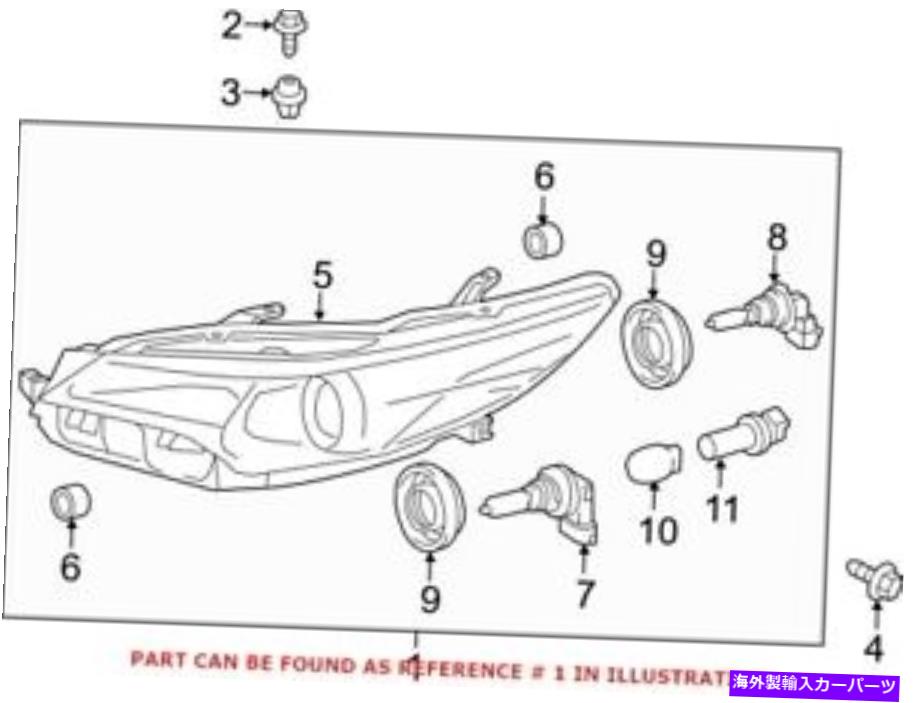 【楽天市場】USヘッドライト トヨタ8111006860のための本物のOEM正面右ヘッドライトアセンブリ Genuine OEM Front ...
