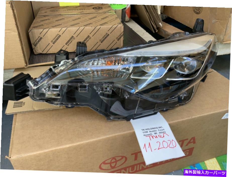 【楽天市場】USヘッドライト 2017-2019本物のトヨタカローラLEDプロジェクターヘッドランプアセンブリ81150-02M90 LH ...