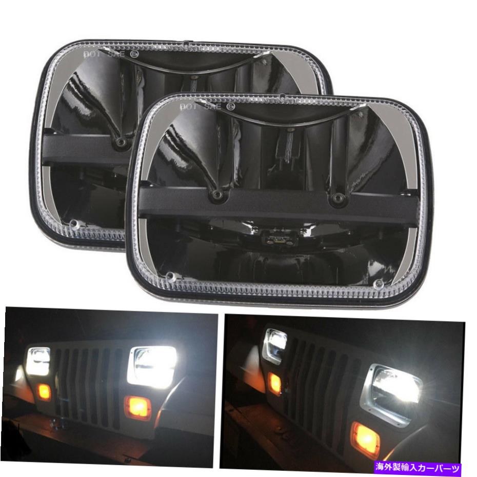 【楽天市場】USヘッドライト ジープチェロキーXJ YJトラックのためのヘッドライトHi-Lo Beam HeadlampがLEDのCree ...