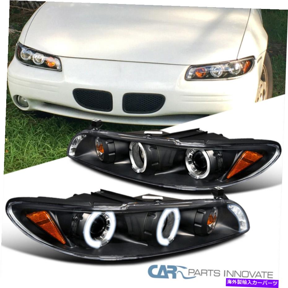 【楽天市場】USヘッドライト Pontiac 97-03 Grand Prix Black LED Haloプロジェクターヘッドライト ...