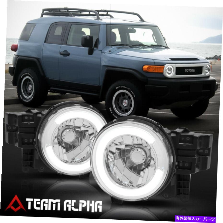 【楽天市場】USヘッドライト FITS 2007-2014トヨタFJ CRUISER {LED C-BAR DRL} Chrome ...