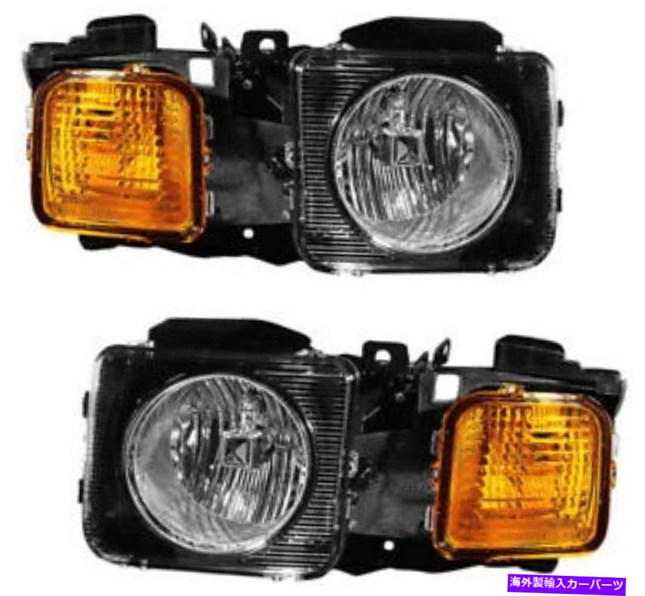 【楽天市場】USヘッドライト ハロゲンヘッドライトヘッドランプアセンブリW /電球新ペア06-10 Hummer H3 H3T Halogen ...