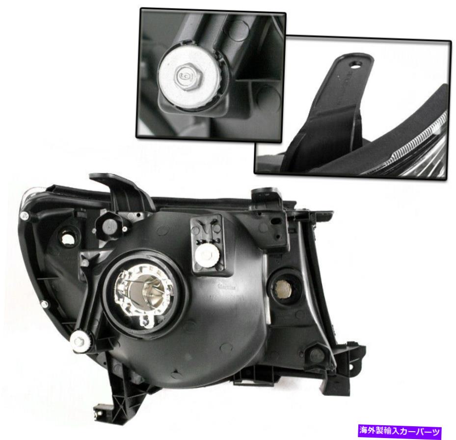 【楽天市場】USヘッドライト トヨタ2005-2011タコマピックアップスモーク/アンバーヘッドライトランプW / LED DRL + HID ...