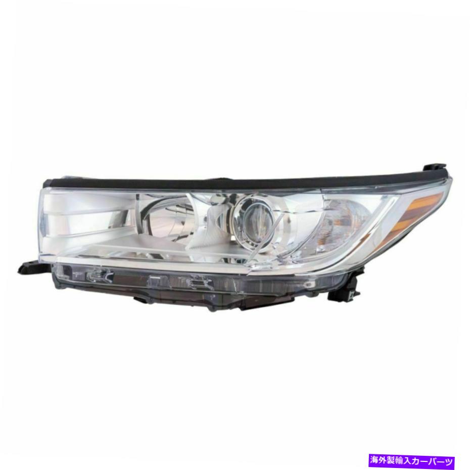 【楽天市場】USヘッドライト Highlander 2017 2018 2019 2019年のヘッドライトW / Chrome Left ...