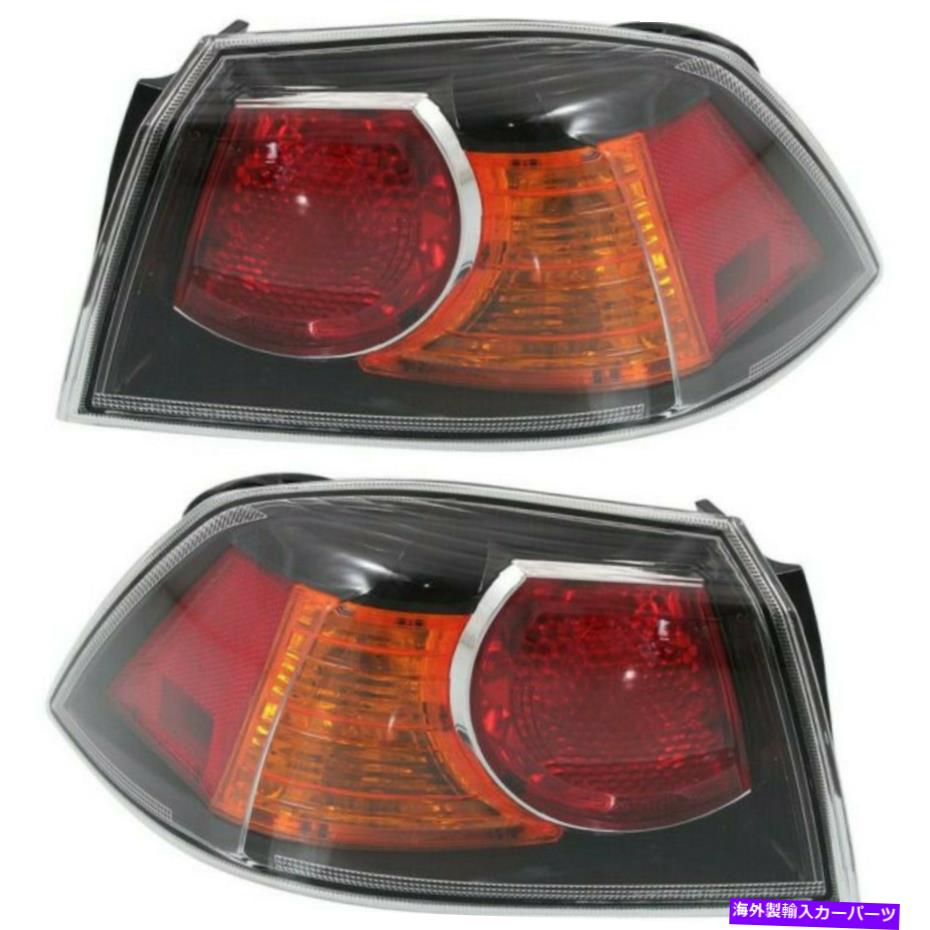 【楽天市場】USテールライト 2009-2017三菱ランサーテールライトペアフィット Fits 2009-2017 Mitsubishi ...