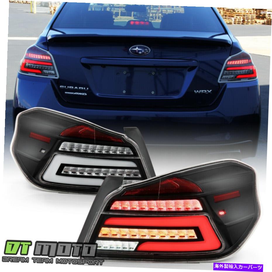【楽天市場】USテールライト 2015-2019 Subaru WRX | WX STI黒フルLEDライトチューブテールライトブレーキランプ ...