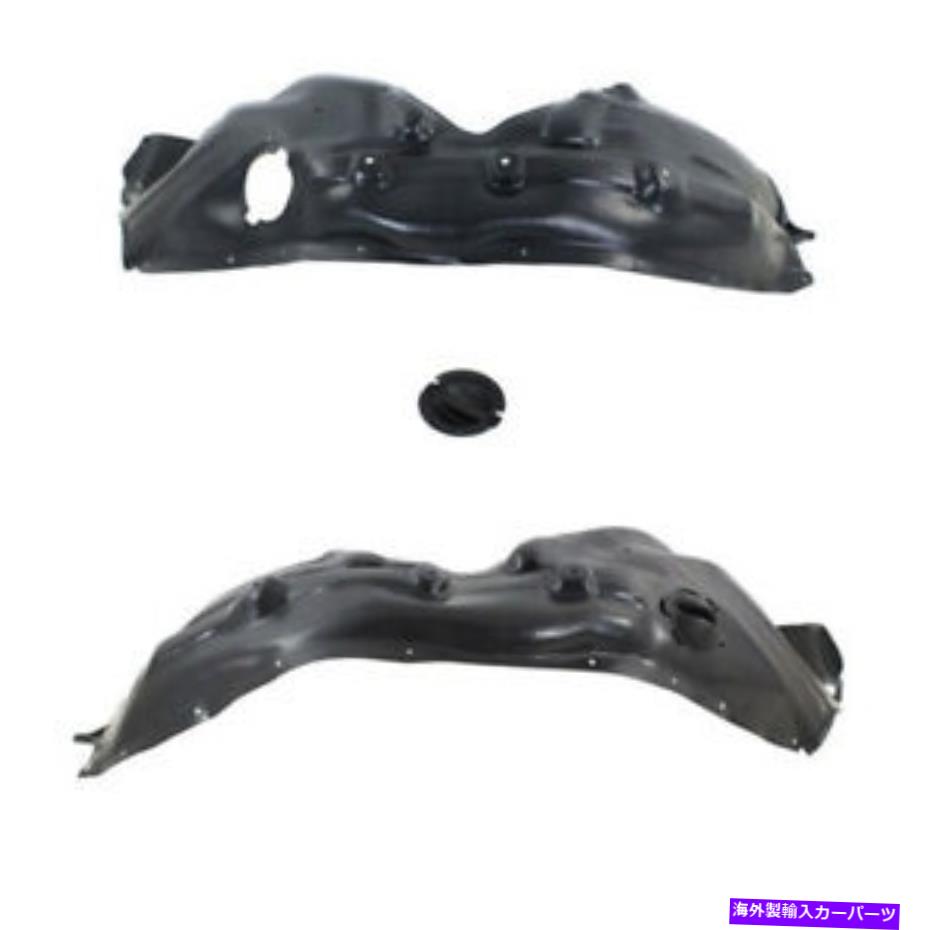 フェンダーライナー 11-13グランドチェロキーフロントスプラッシュシールド内側フェンダーライナーパネルセットペア For Splash ...