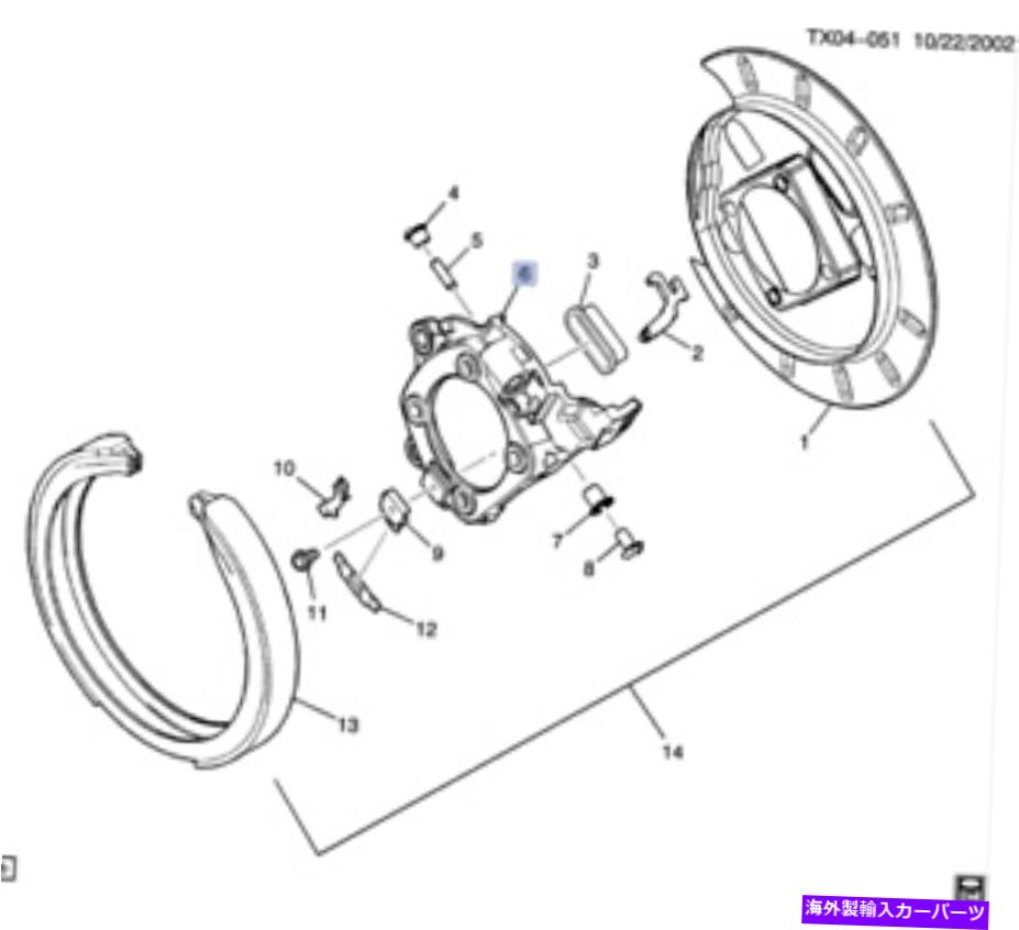 【楽天市場】Brake Drum GM OEMリアブレーキバッキングプレート89026786 GM OEM Rear Brake ...