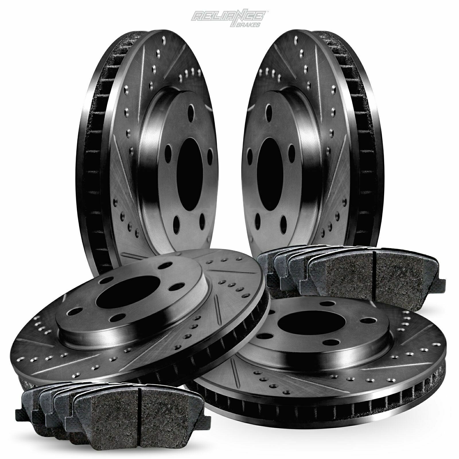 【楽天市場】brake disc rotor [フロント +リア] Brakenetic Premium Drilled Slotted ...