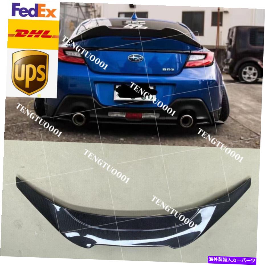 【楽天市場】海外製 エアロパーツ カーボンファイバーリアトランクスポイラーウィングリップスバルBRZトヨタGR86 2022 Carbon ...