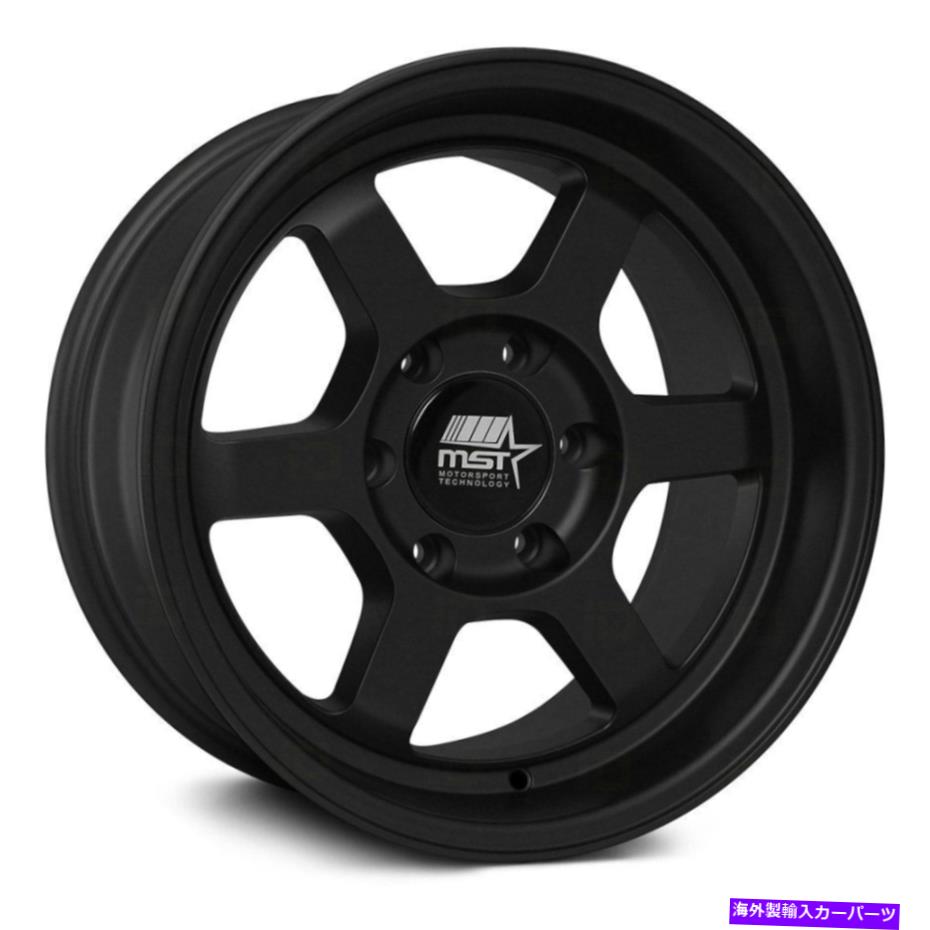 【楽天市場】ホイール 4本セット MSTタイム攻撃トラックホイール17x8.5（-12、6x139.7、112）4のブラックリムセット MST ...