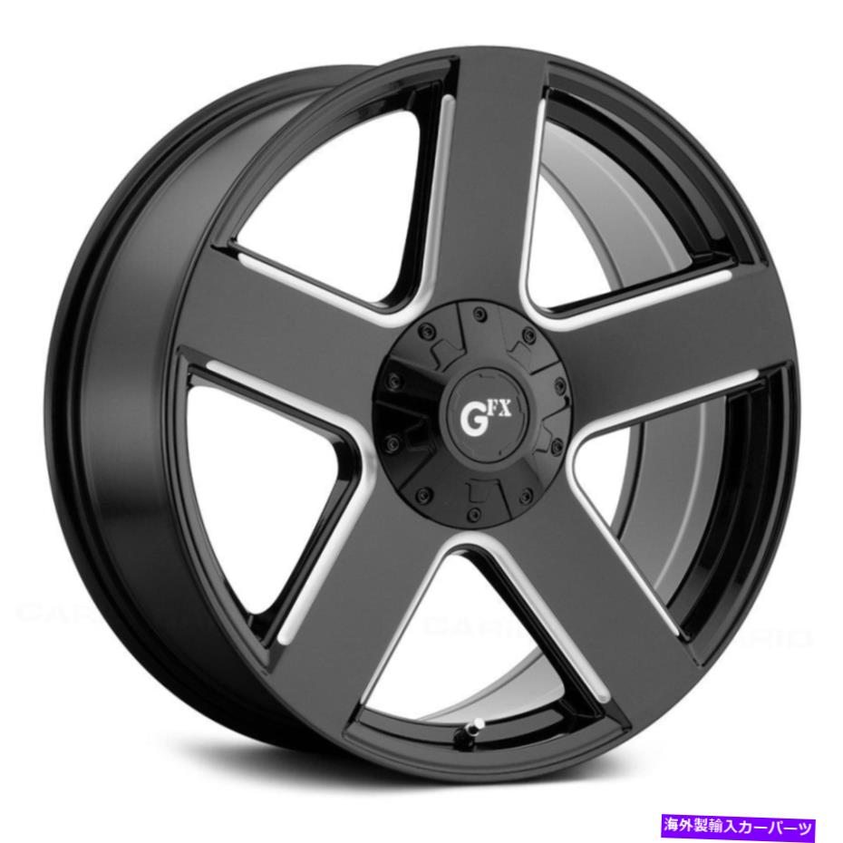 【楽天市場】ホイール 4本セット G-FX TR52ホイール17x8.5（30、6x139.7、106.2）4のブラックリムセット G-FX ...