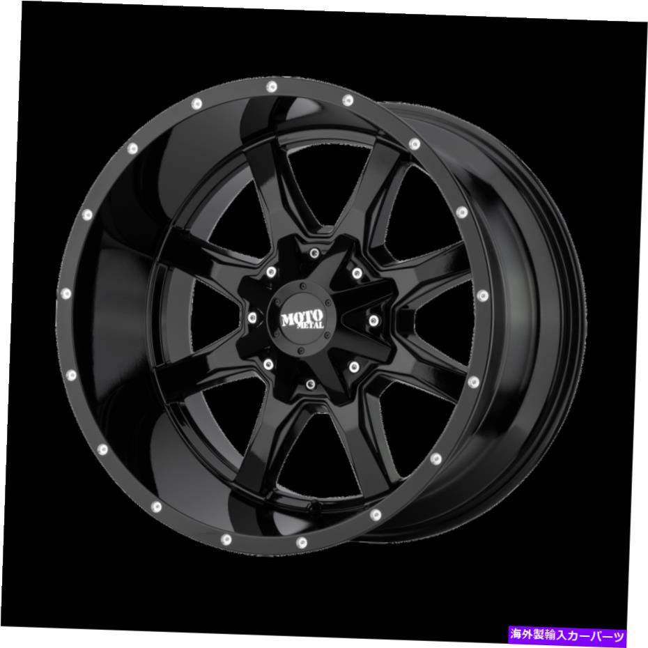 【楽天市場】ホイール 4本セット 20x9 Moto Metal Mo970 Gloss Blk W/Milled Lip Wheels ...