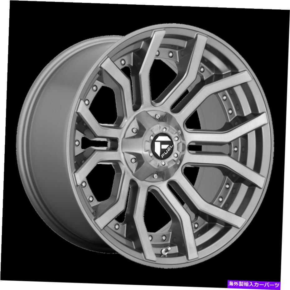 【楽天市場】ホイール 4本セット 22x10 Fuel 1PC D713 Rage Platinum Brushed Wheel 6x135 ...