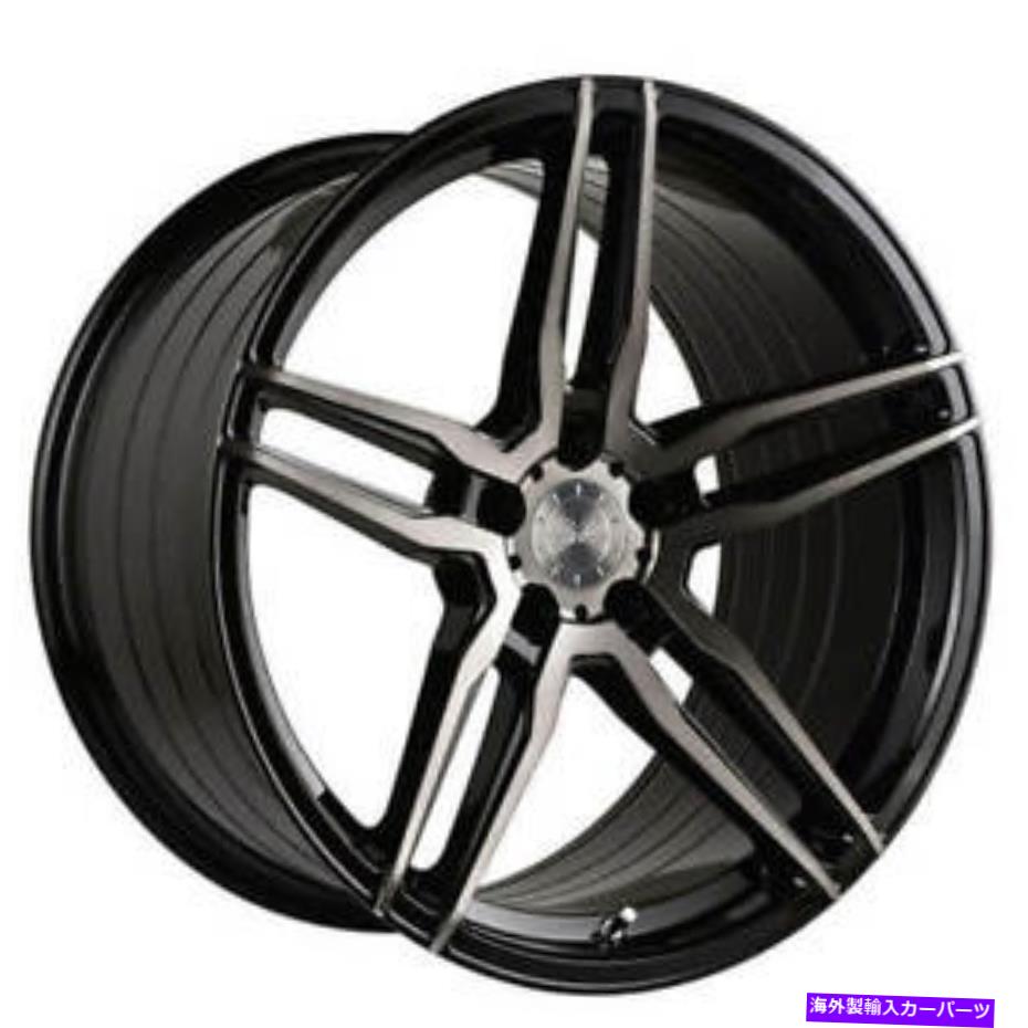 【楽天市場】ホイール 4本セット （4）20 "VERTINIホイールRFS1.6グロスブラック色合いのフェイスリム（B7） (4) 20 ...