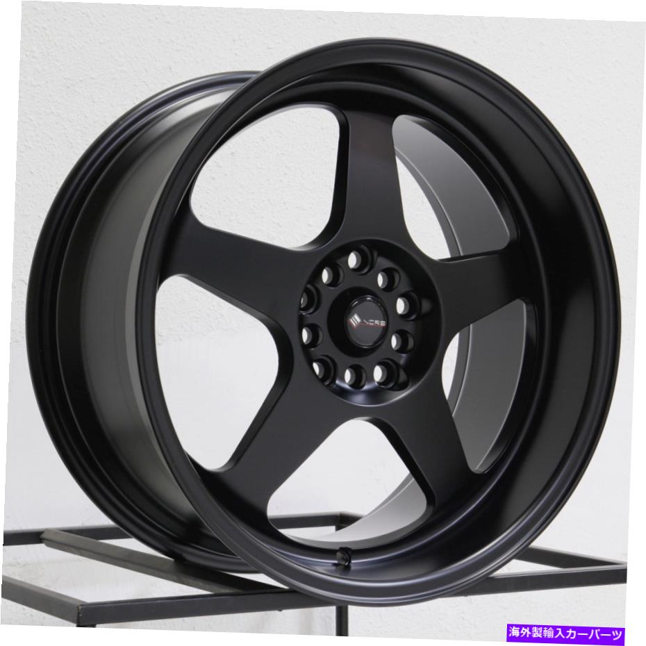 【楽天市場】ホイール 4本セット 18x8/18x9 VORS SP1 5x108 35/35マットブラックホイールリムセット（4）73.1 ...