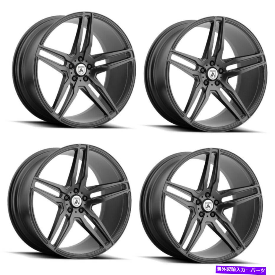 【楽天市場】ホイール 4本セット セット4 20 "アサンティブラックABL-12オリオンマットグラファイト20x9 5x115ホイール ...