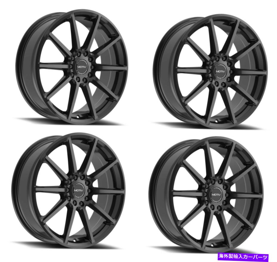 【楽天市場】ホイール 4本セット セット4 18 "Motiv 431bエリート18x7.5グロスブラック5x100/110ホイール40mm ...