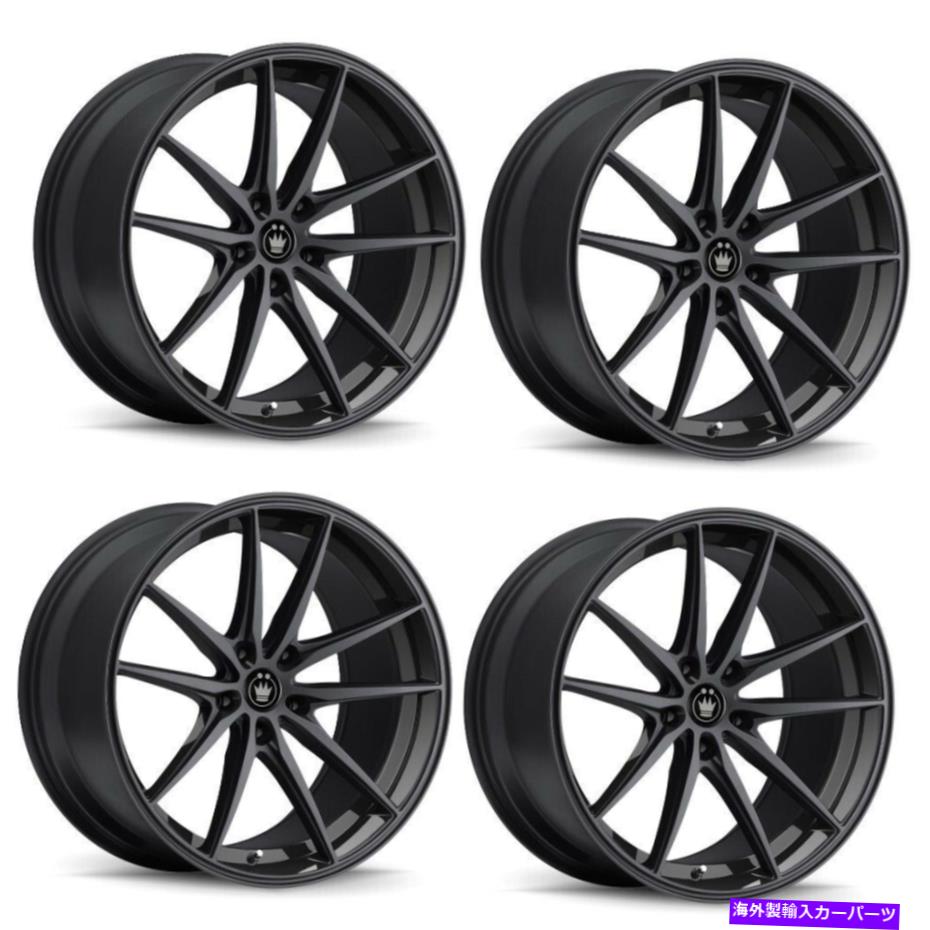 【楽天市場】ホイール 4本セット セット4 18 "konig 37bオーバーステア18x8 5x4.5グロスブラックホイール35mmリム ...