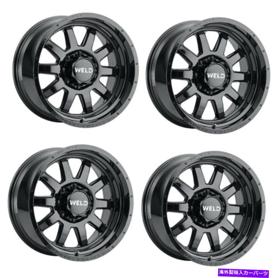 【楽天市場】ホイール 4本セット セット4 20 "溶接オフロードステルス20x10グロスブラック8x180ホイール-18mmリム Set 4 ...