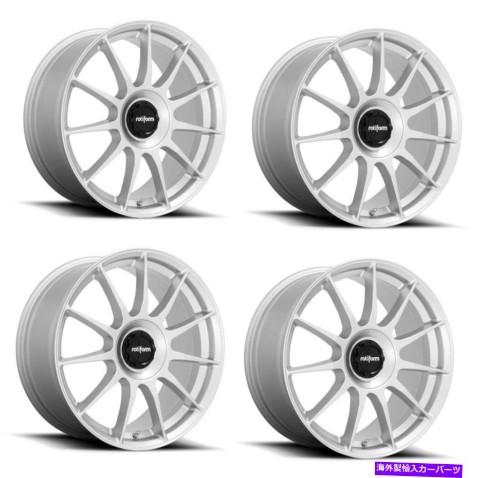 【楽天市場】ホイール 4本セット セット4 20 "ROTIFORM 1PC R170 DTMシルバー20x10 5x4.25 / 5x4.5 ...