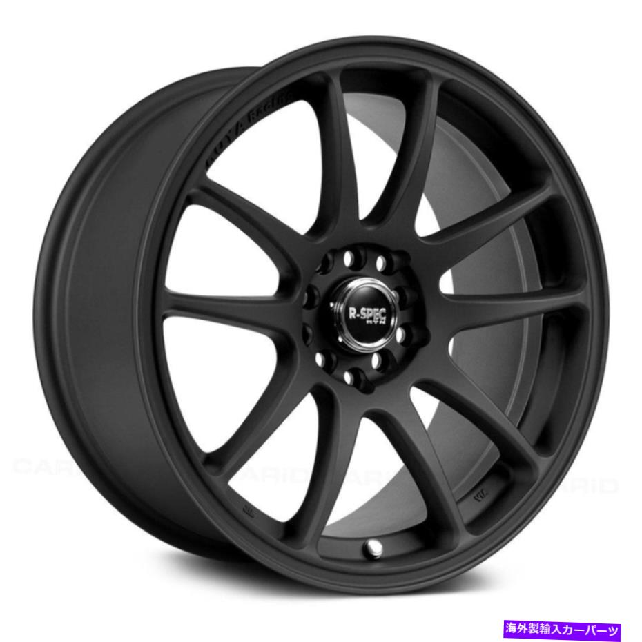 【楽天市場】ホイール 4本セット RTXスタッグホイール18x8.5（35、5x114.3、73.1）4のブラックリムセット RTX STAG ...