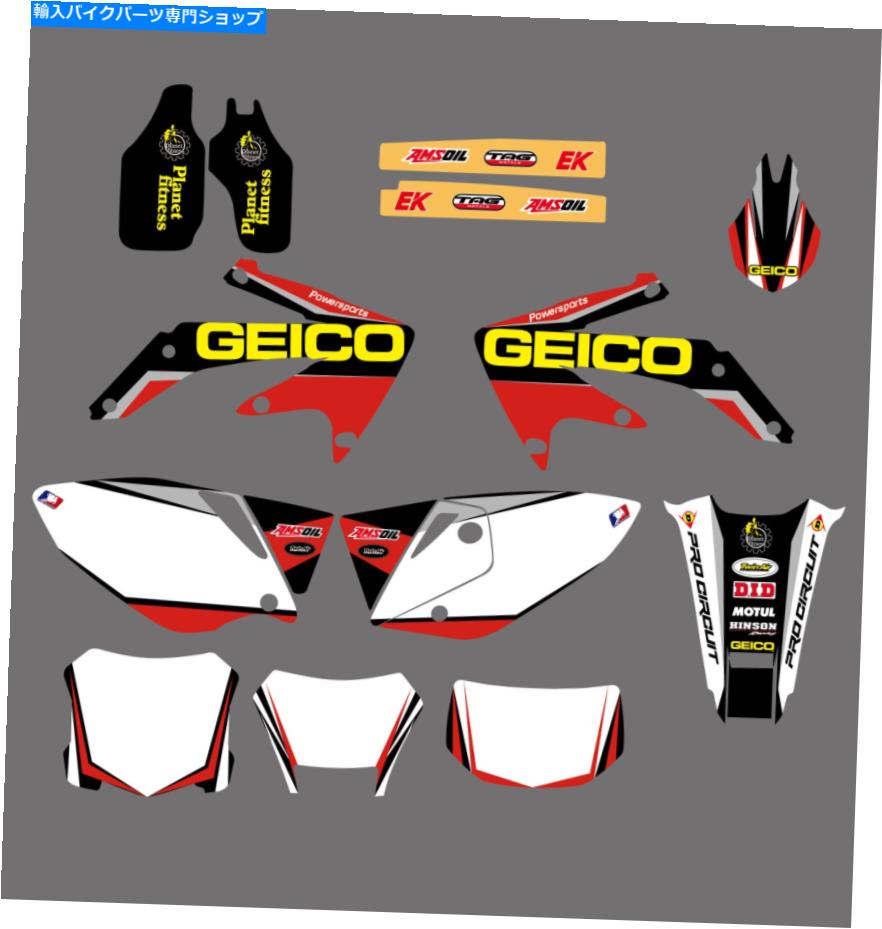 【楽天市場】Graphics decal kit ホンダCRF450X 2005-2016チームグラフィックスデッカルステッカーデコキット ...