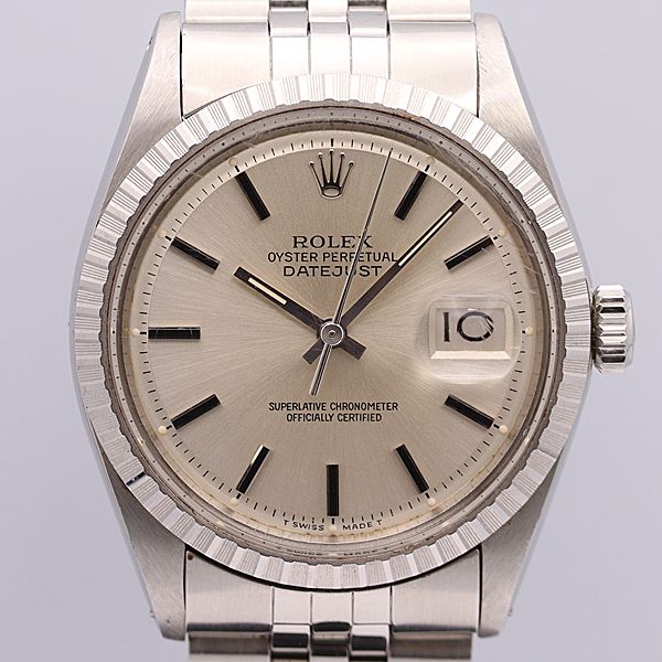 【楽天市場】デッドストック級 ロレックス デイトジャスト 1601 2038772 AT WG×SS シルバー アンティーク メンズ腕時計 ...
