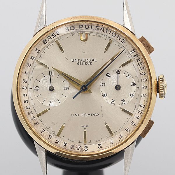 【楽天市場】デッドストック級 稼働 ユニバーサルジュネーブ シルバー文字盤 手巻 トップのみ メンズ腕時計 OGH ...