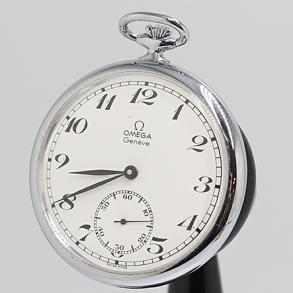 【楽天市場】デットストック級 保/箱付 稼働 オメガ ジュネーブ 手巻き CAL.960 ホワイト文字盤 懐中時計 KMR 0068200 ...