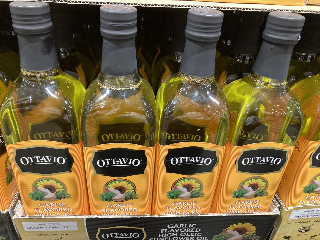 【楽天市場】オッタビオ 食用油 ガーリックフレーバー サンフラワーオイル ハーブ 920g 1L OTTAVIO HIGH OLEIC ...