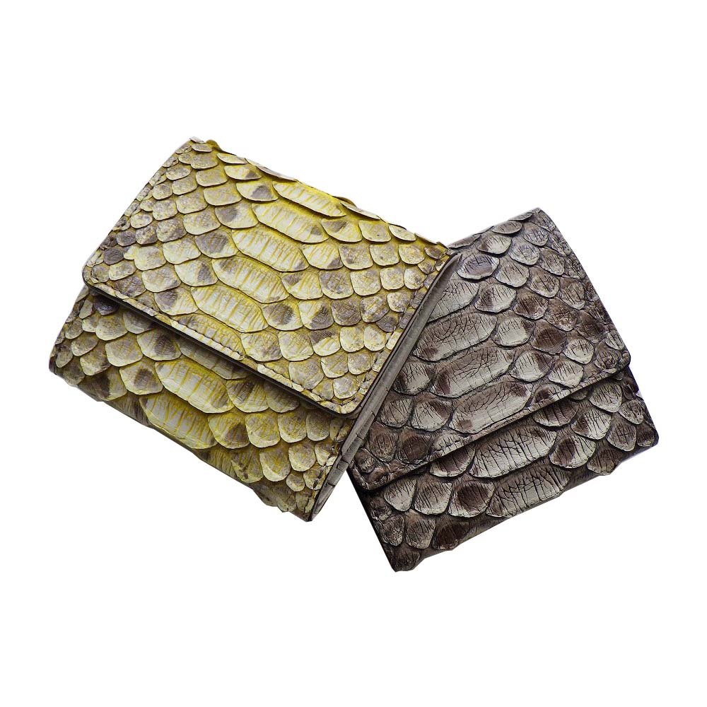 【楽天市場】FU-SI FERNALLE フーシ フェルナーレ パイソン ヘビ 二つ折り財布 55508 イエロー ブラック：うわじまさかもとカバン店