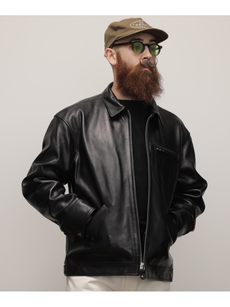【楽天市場】LEATHER TRACKER JACKET/レザートラッカージャケット Schott ショット ジャケット・アウター ライダース ...