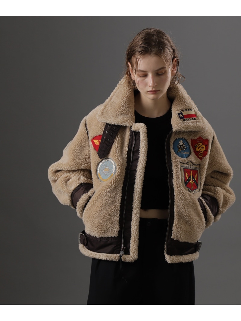 【楽天市場】RETORO BOA B-3 TOPGUN/レトロ ボア B-3 トップガン AVIREX アヴィレックス ジャケット・アウター ブルゾン・ジャンパー ブラック ベージュ【送料無料 ...