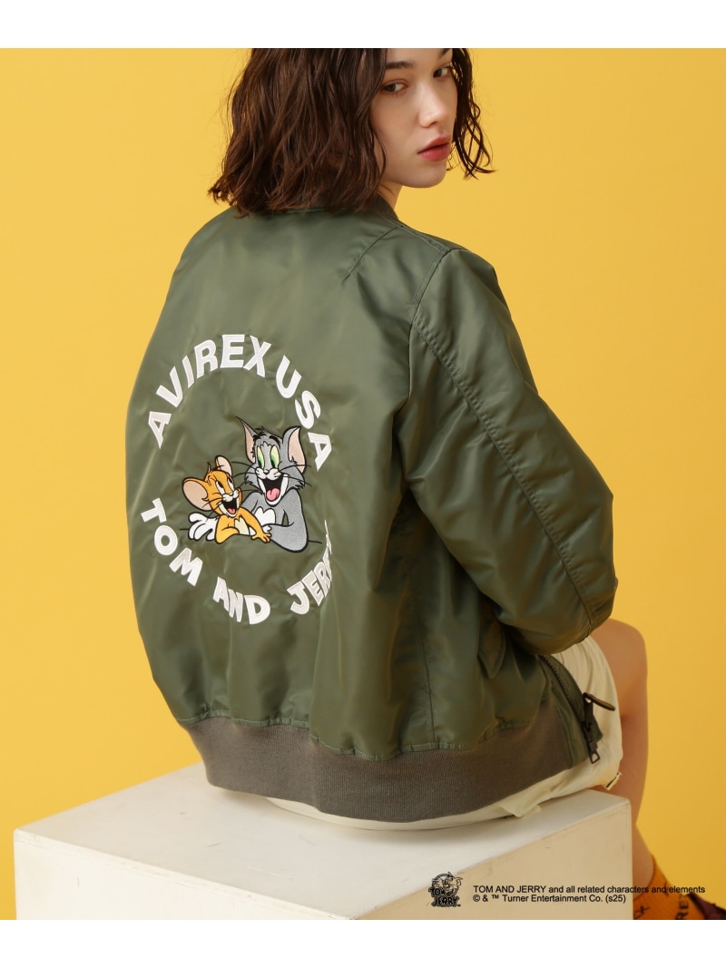 【楽天市場】《TOM and JERRY*AVIREX》LIGHT MA-1/トムとジェリー*アヴィレックス ライトMA-1 AVIREX ア ...