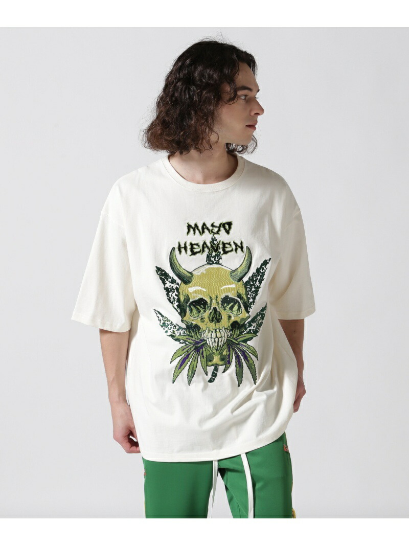【楽天市場】【SALE／40%OFF】MAYO/メイヨー/Devil Skull Embroidery Shore Sleeve Tee ...