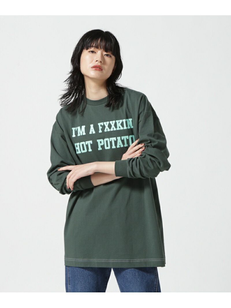 【楽天市場】overprint/POTATO LS Tee LHP エルエイチピー トップス カットソー・Tシャツ グリーン グレー【送料無料 ...