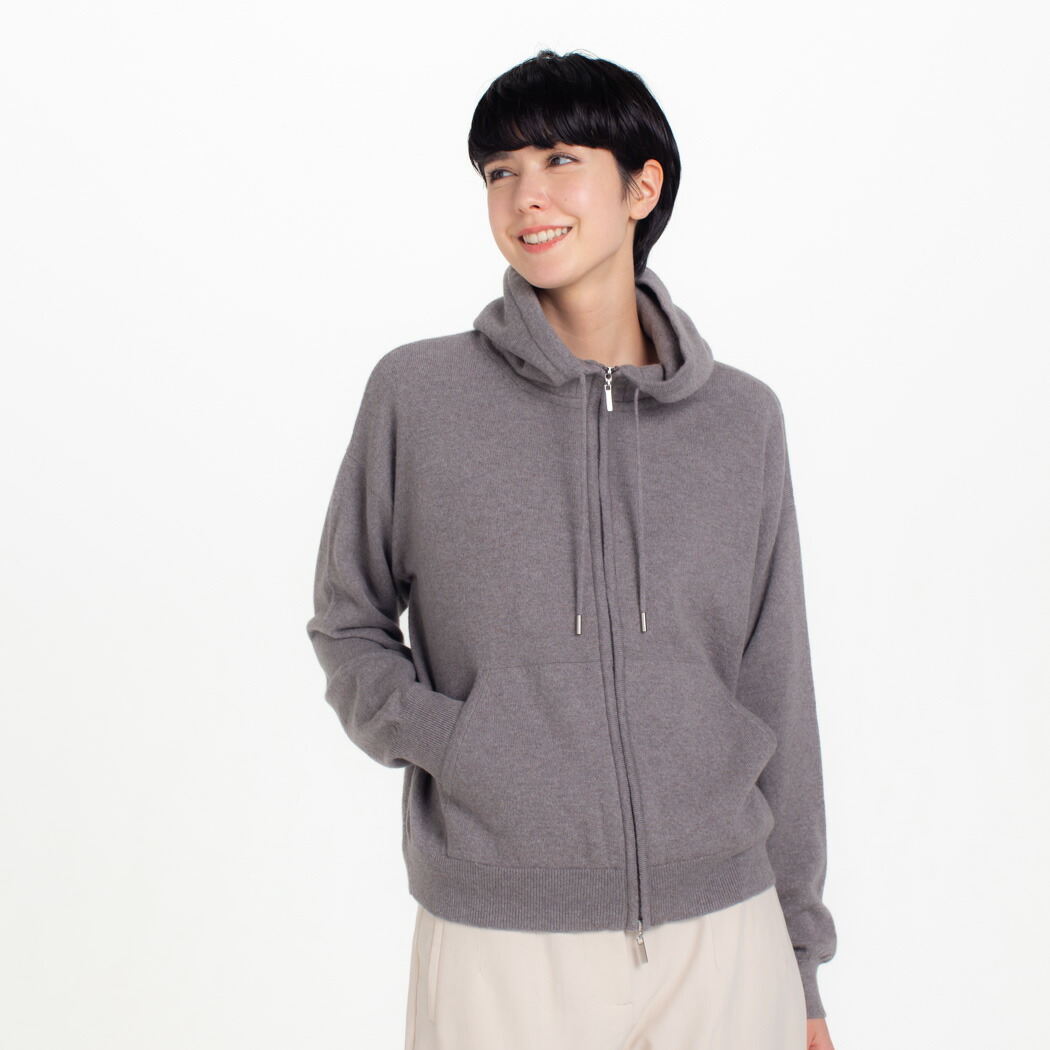 【楽天市場】【UTO|レディース】ニットパーカー カシミヤ100%：UTOカシミヤ