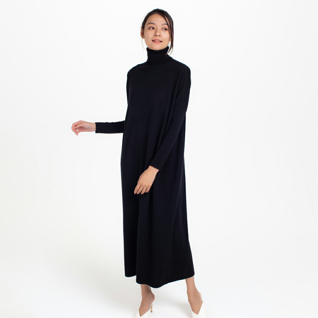 【楽天市場】【UTO|レディース】タートルネック ロングワンピース カシミヤ100%：UTOカシミヤ