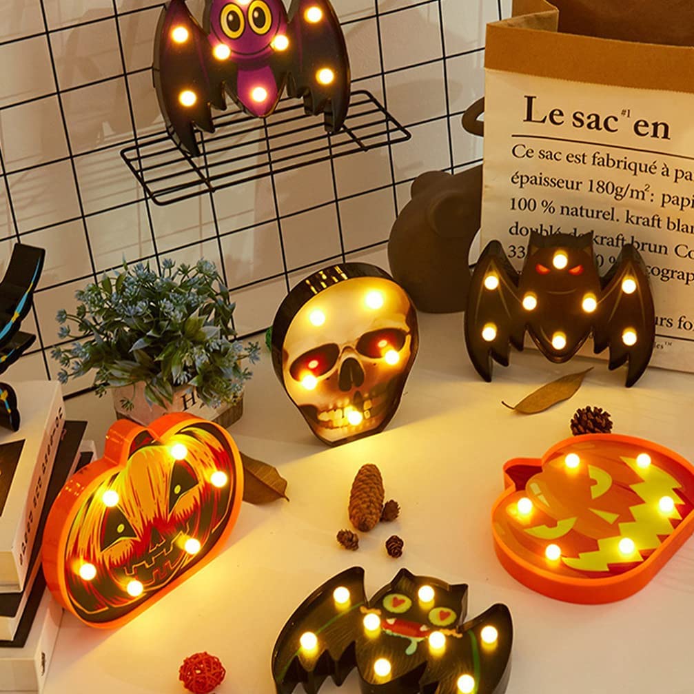 【楽天市場】ハロウィン飾り カボチャライト 3個セット 遊園地 学園祭 どくろ 電池式 飾り付け 置物 Halloween パーティー ホーム ...
