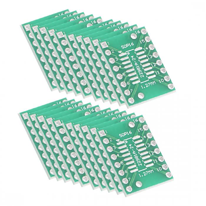 【楽天市場】uxcell DIPコンバータPCBボード SSOP 16P 0.65 / SOP 16P-1.27 20個入り：uxcell japan