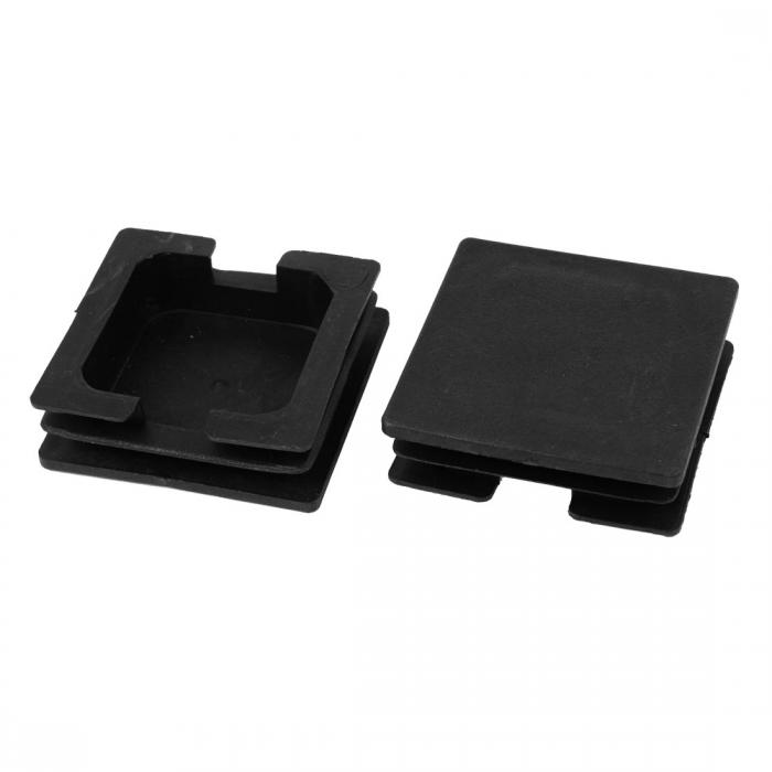 【楽天市場】uxcell 家具脚カバー 防音 傷防止 スクエアパイプキャップ プロテクターカバー ブラック プラスチック 2個入り ...