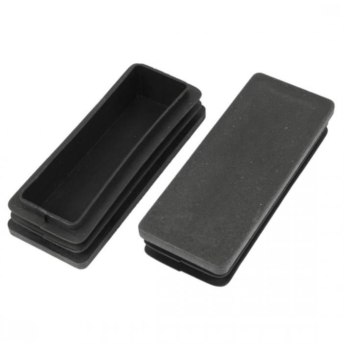 【楽天市場】uxcell パイプキャップ チューブ挿入 エンドキャップ 長方形 ブラック プラスチック 40mm x 100mm 2個 ...
