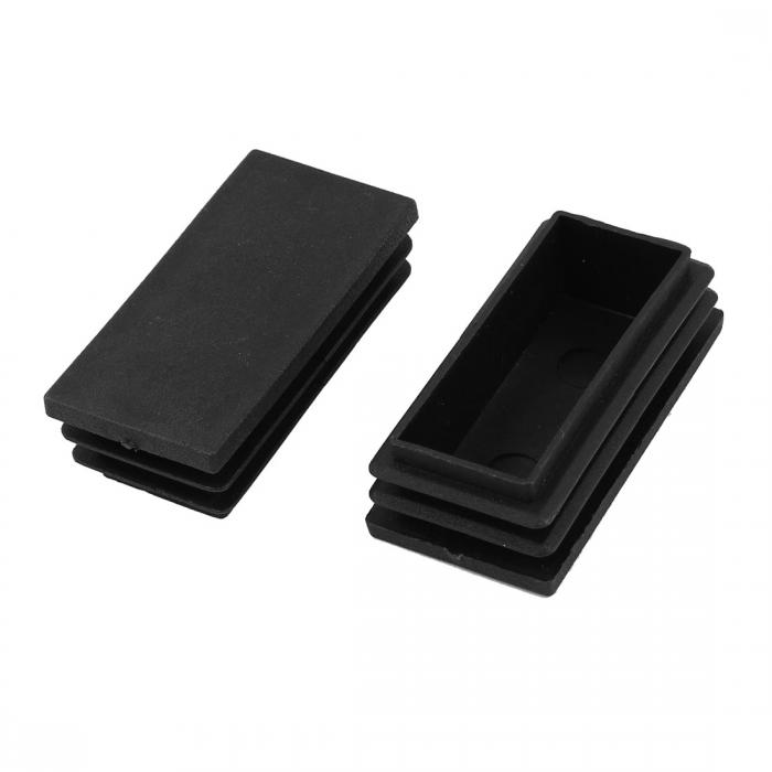 【楽天市場】uxcell パイプキャップ チューブ挿入 エンドキャップ 長方形 ブラック プラスチック 30mm x 60mm 2個 ...
