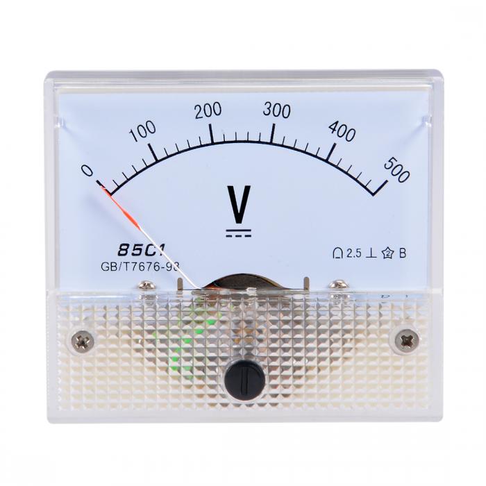 【楽天市場】uxcell 電圧計 アナログパネル電圧ゲージ DC 0-500V 誤差マージン2.5％ 85C1：uxcell japan