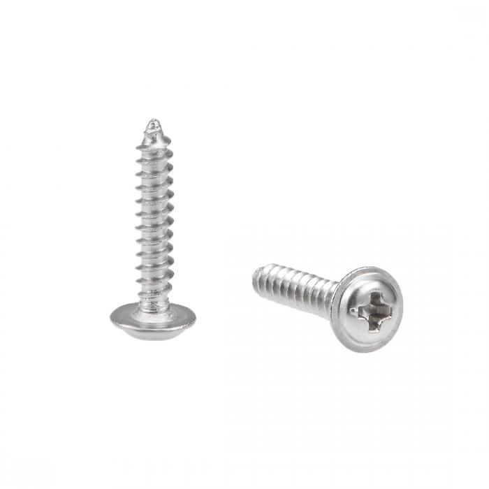 【楽天市場】uxcell 2.3x12mm Self Tapping Screws Phillips Pan Head With Washer Screw 304 Stainless ...